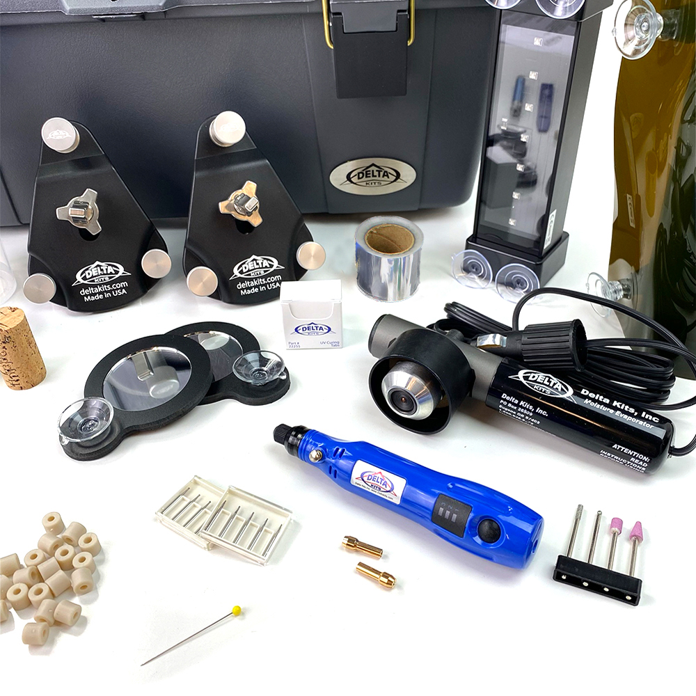 Professional Windshield Repair Kit Repair Auto Glass Chips - Delta Kits