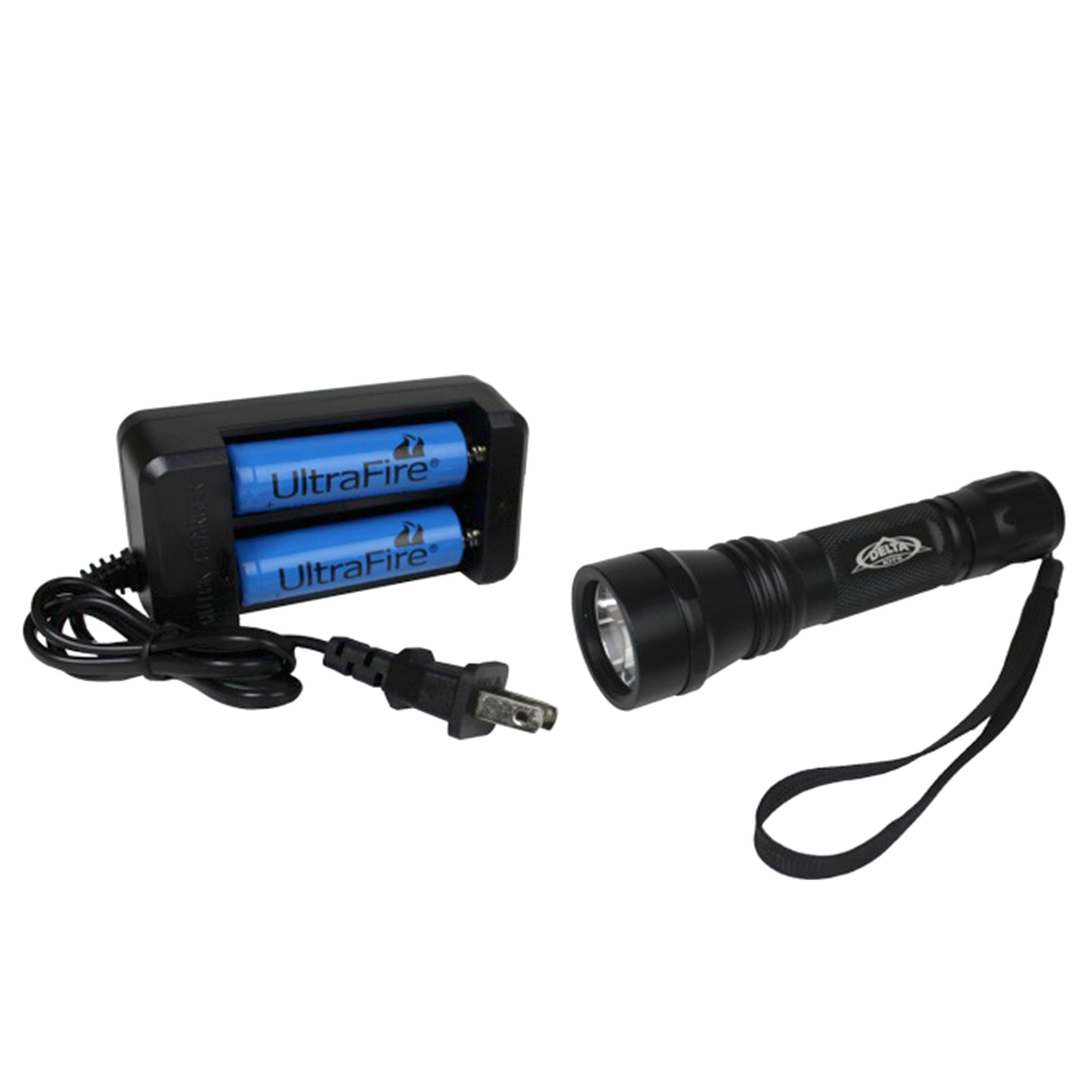 Flashlight Style 6V LED UV Light with Batteries & Charger - Delta Kits