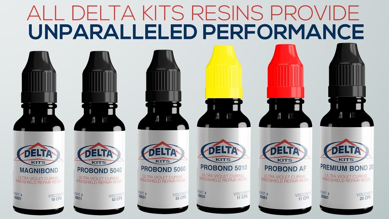 Auto Glass Resin | Delta Kits Glass Chip Repair | Windshield Crack Resin